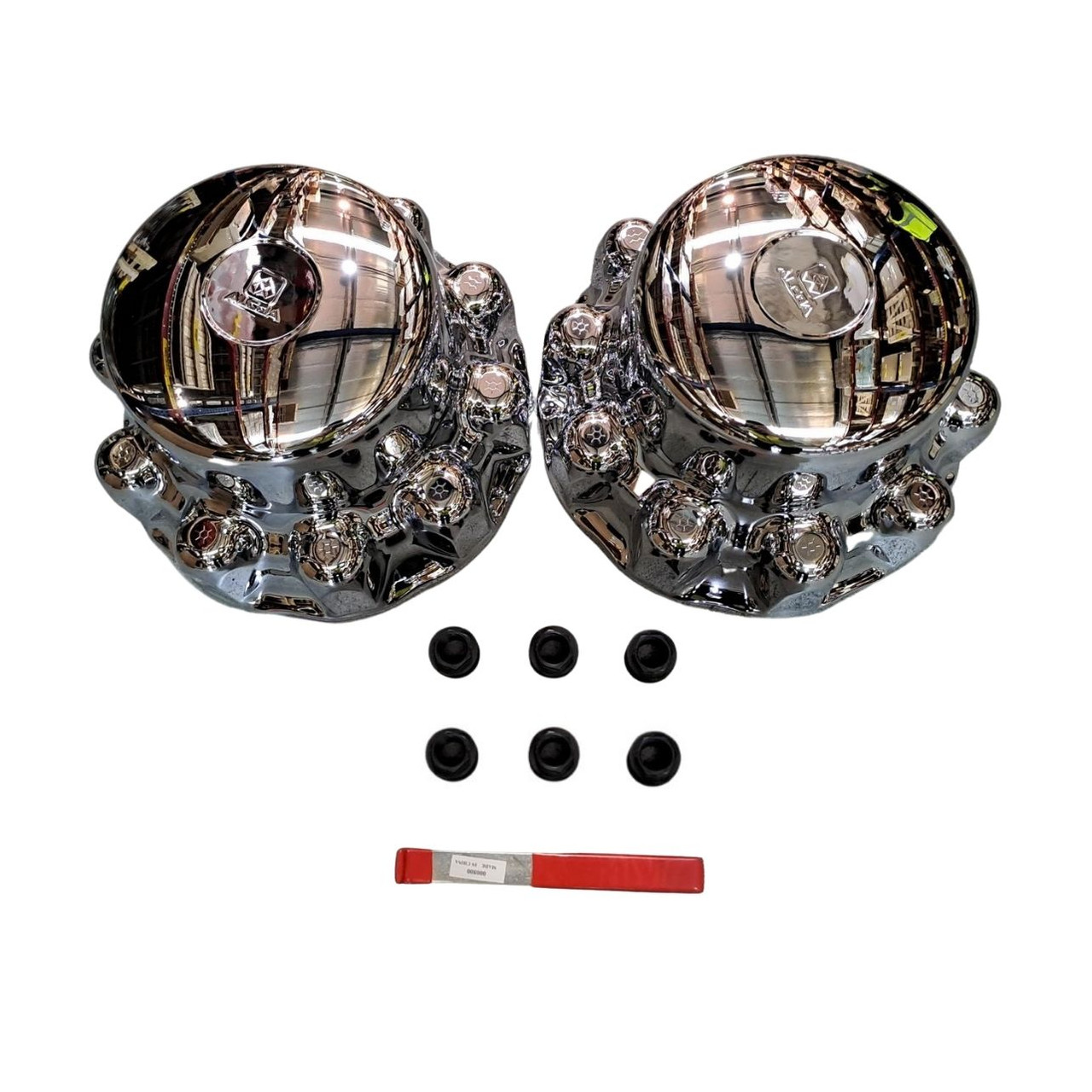 ALCOA One-Piece Chrome Hub Cover System Kit Rear 10 x 285.75 - TWL NZ
