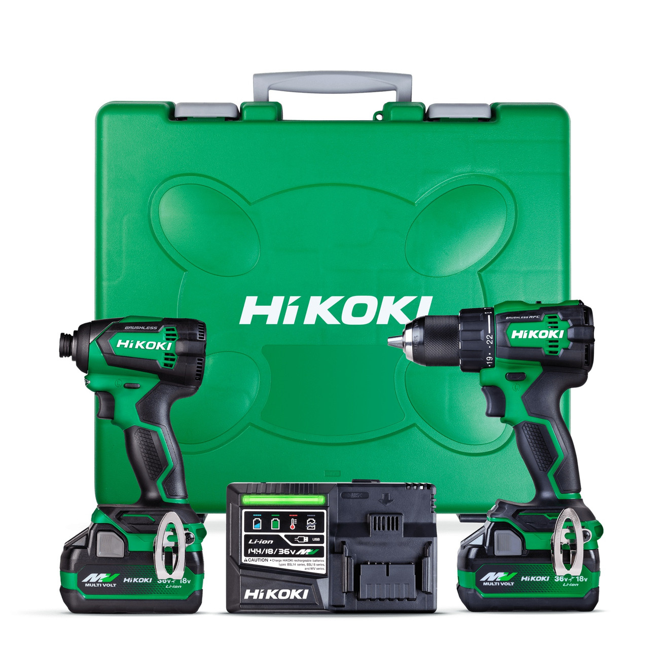 HiKOKI 18V Brushless Impact Drill & Driver Kit - TWL NZ