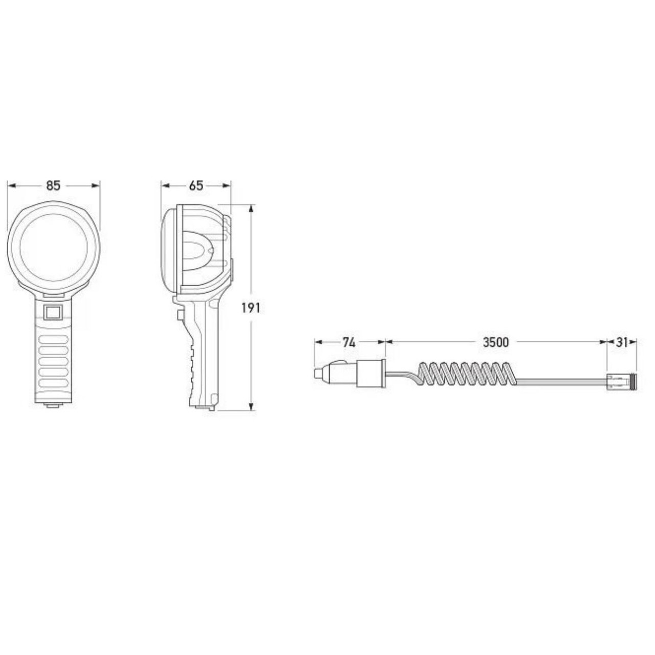 Hella Spotlight Hand Held LED Pencil Beam - TWL NZ