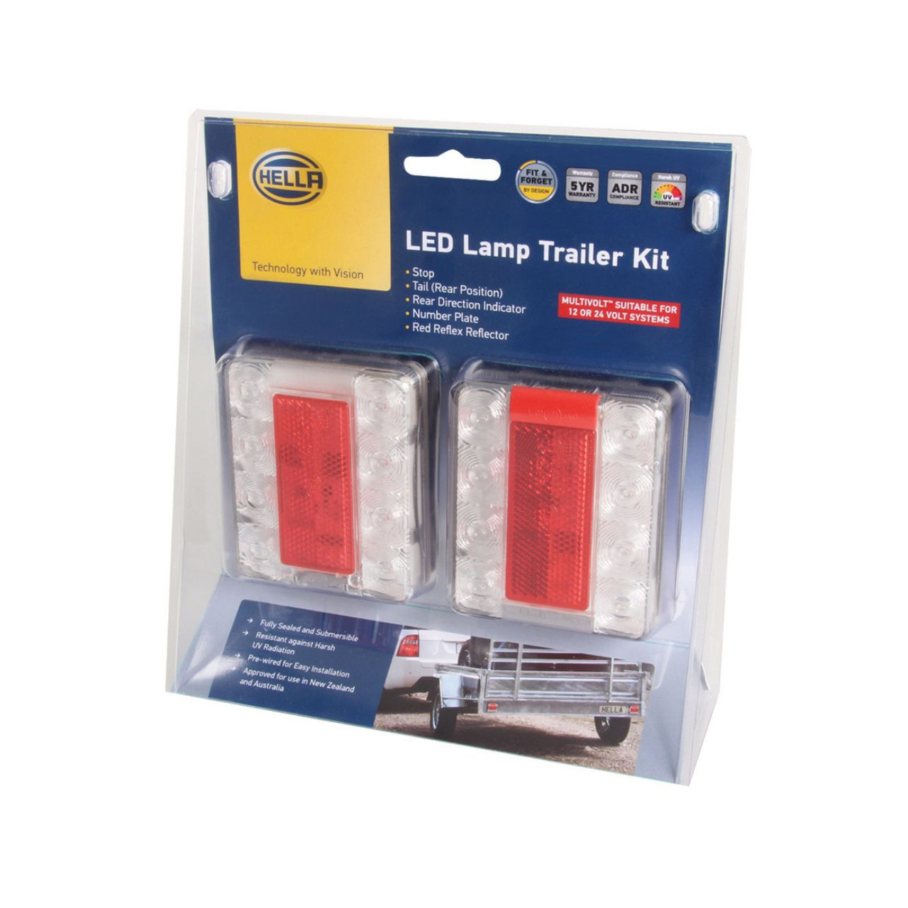 Hella LED Marine Trailer Lamp Pack With 9m Cable - TWL NZ