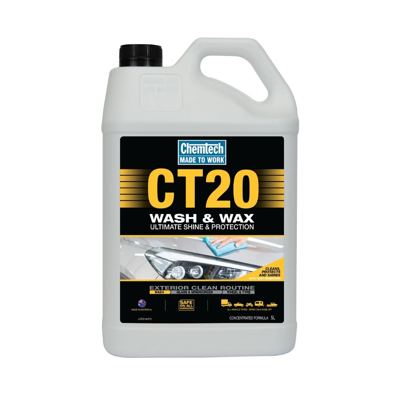 Chemtech CT20 Wash & Wax 5L - TWL NZ
