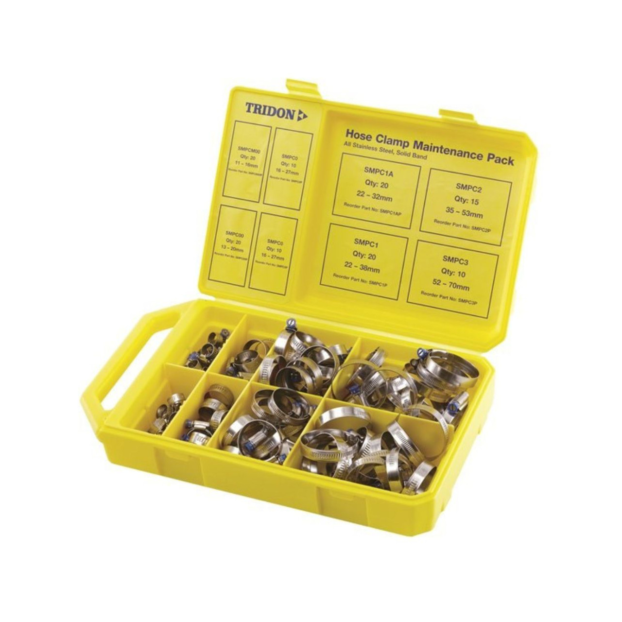 Tridon All Stainless Steel MP Hose Clamp Pack 125pc - TWL NZ