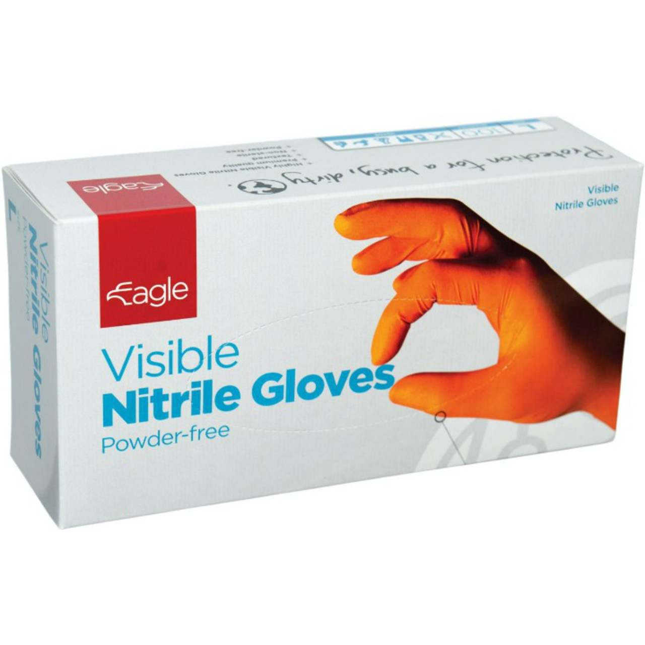 Orange Visible Nitrile Single Use Gloves - TWL NZ