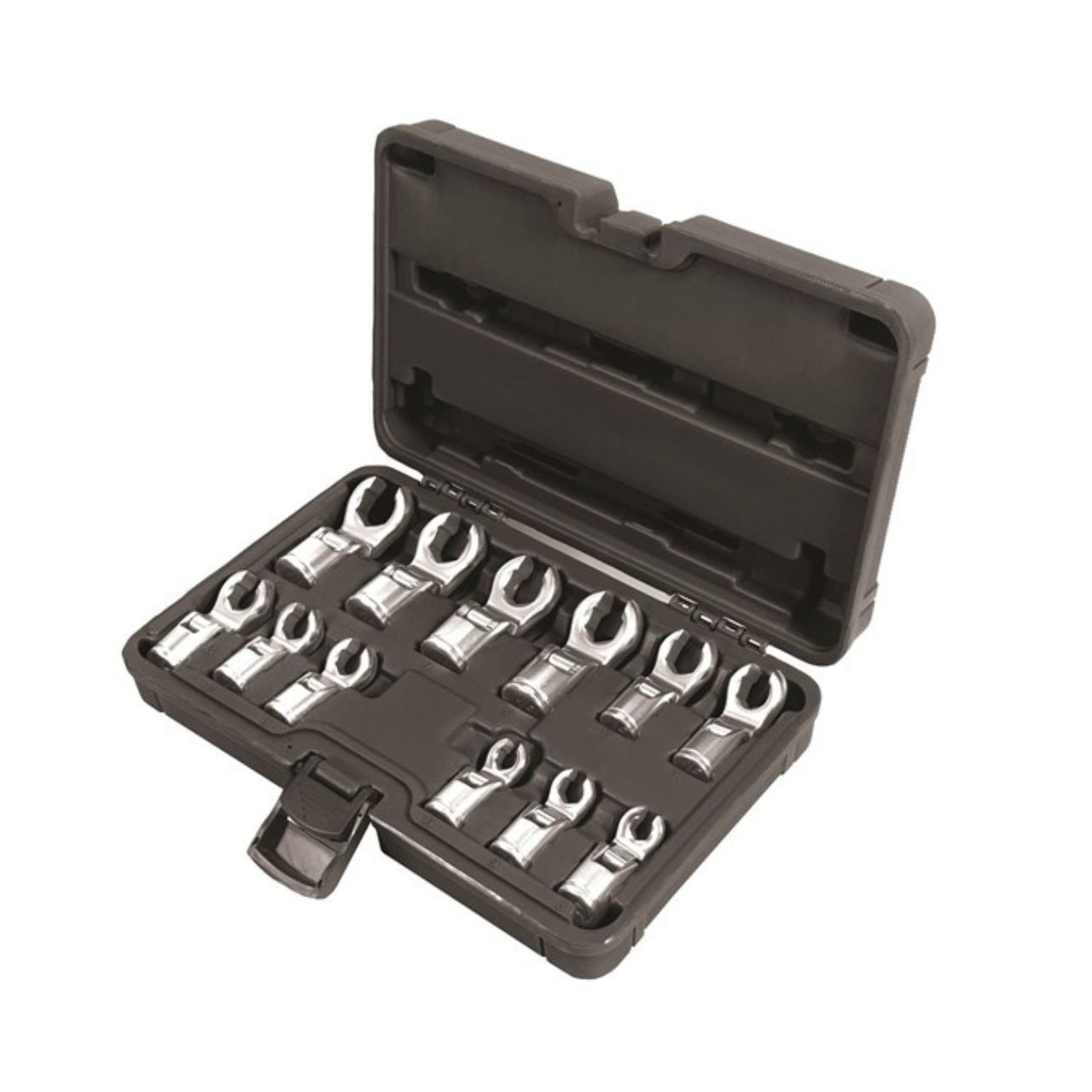 Toledo 3/8"Sq Dr Flex/Flare Crowfoot Wrench Set 12pc 8-19mm - TWL NZ