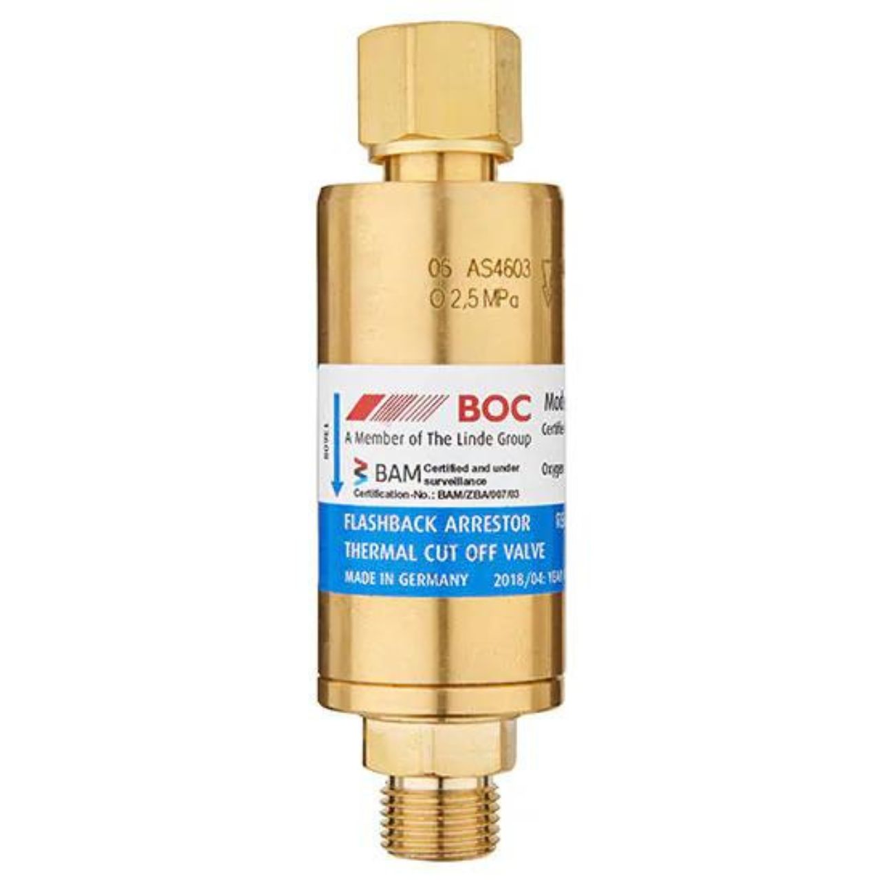 Flashback Arrestor Regulator End High Flow Oxygen - TWL NZ