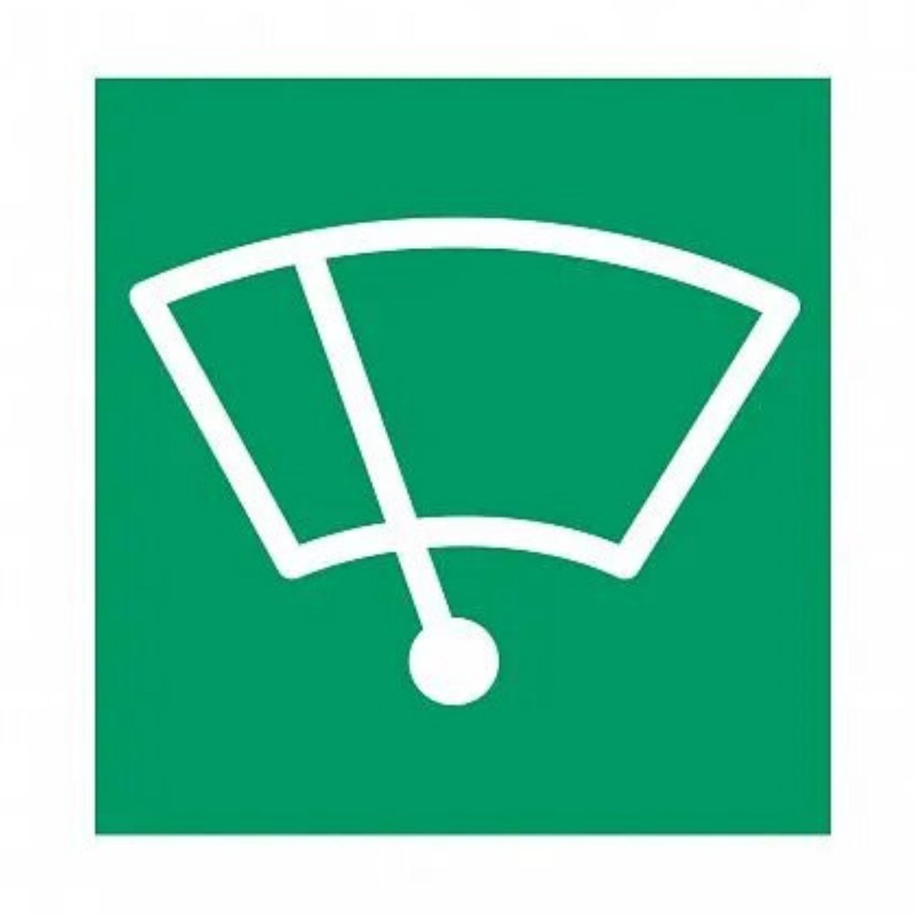 Hella Symbol Card - Green with "Windscreen" symbol - TWL NZ