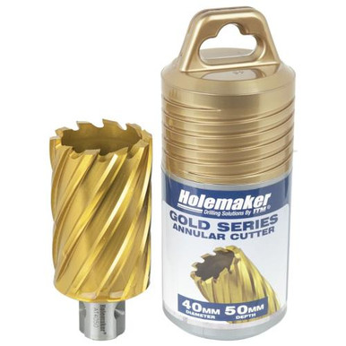 Holemaker Gold Series Annular Cutter 40mm x 50mm DOC - TWL NZ