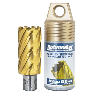 Holemaker Gold Series Annular Cutter 32mm x 50mm DOC - TWL NZ