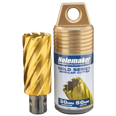 Holemaker Gold Series Annular Cutter 30mm x 50mm DOC - TWL NZ