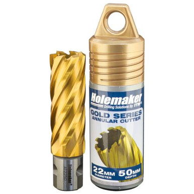 Holemaker Gold Series Annular Cutter 22mm x 50mm DOC - TWL NZ