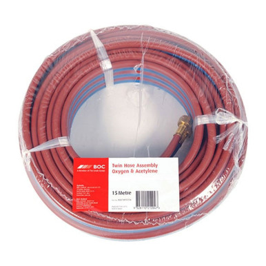 BOC Oxy-Acetylene Hose Twin Assembly 5mm x 15M - TWL NZ
