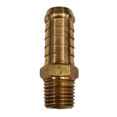 Brass Hose Tail 1/2" Hose x 1/4" BSP Male - TWL NZ