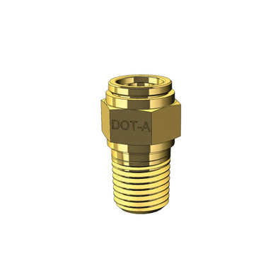 Brass DOT Male Connector 12mm - TWL NZ