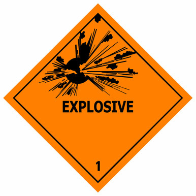 DG Label SAV 250x250 Explosive - TWL NZ