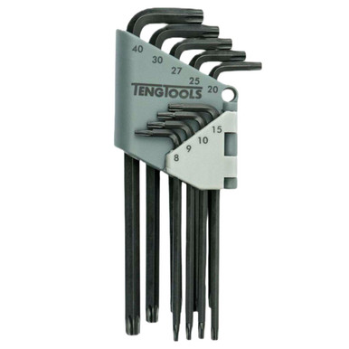 Teng Long Arm Torx Key Set TX8 - TX40 9pc - TWL NZ