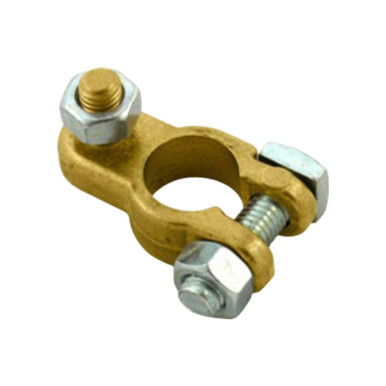 Battery Terminal, Negative, Clamp, Steel Wingnut, 8mm Stud - TWL NZ