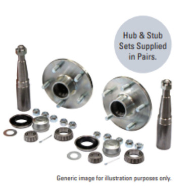 Hub & Stub Kit 1500kg Zinc - TWL NZ