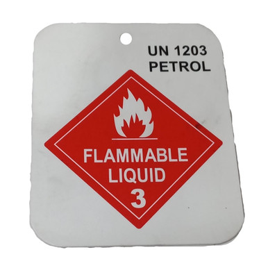 Petrol Tag - DG UN1203 Commercial - TWL NZ