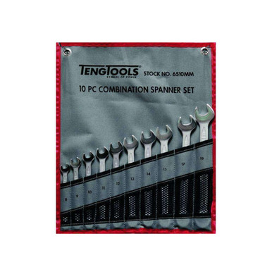 Teng Combination Metric Spanner Set (Wallet) 8-19mm 10pc - TWL NZ