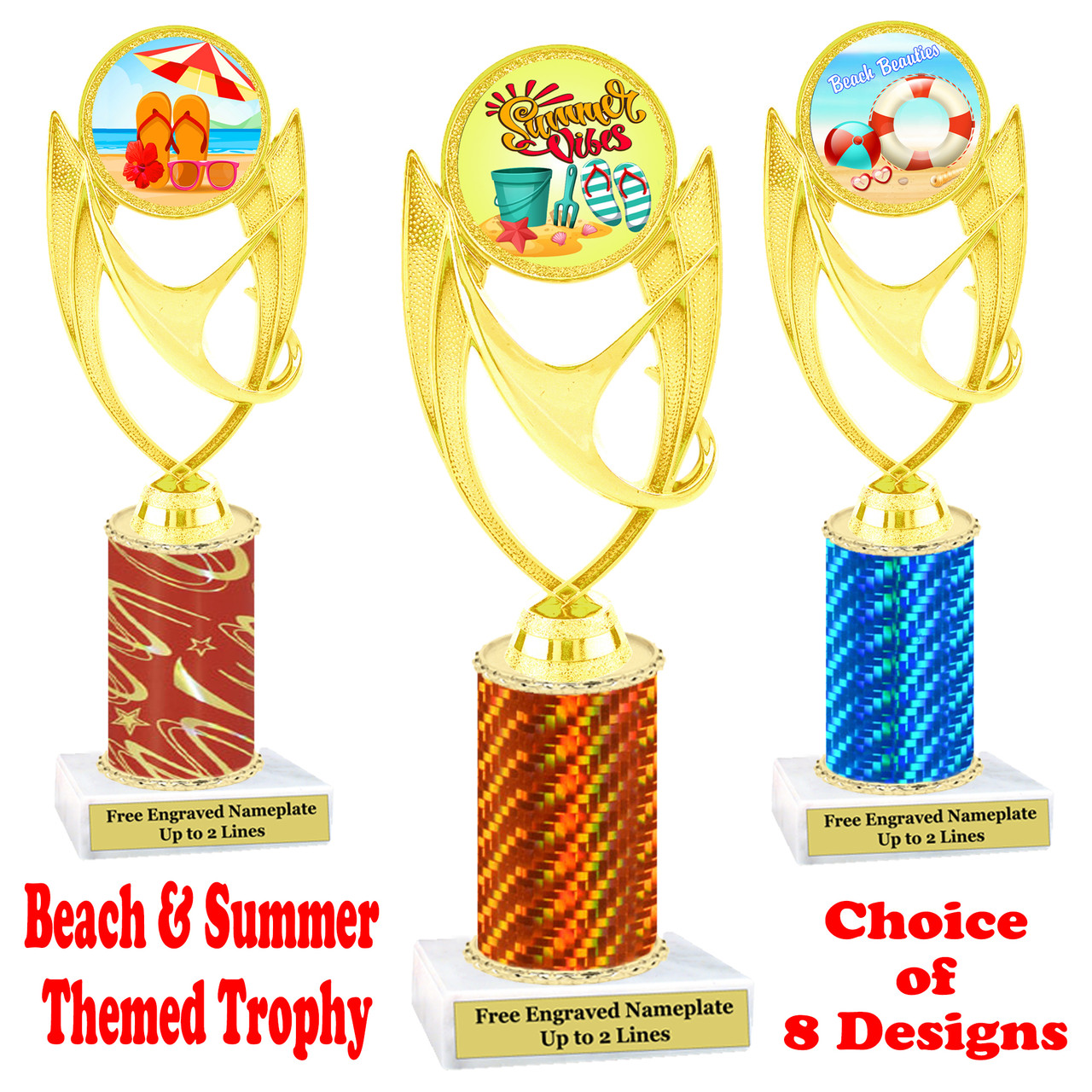Summer theme trophy