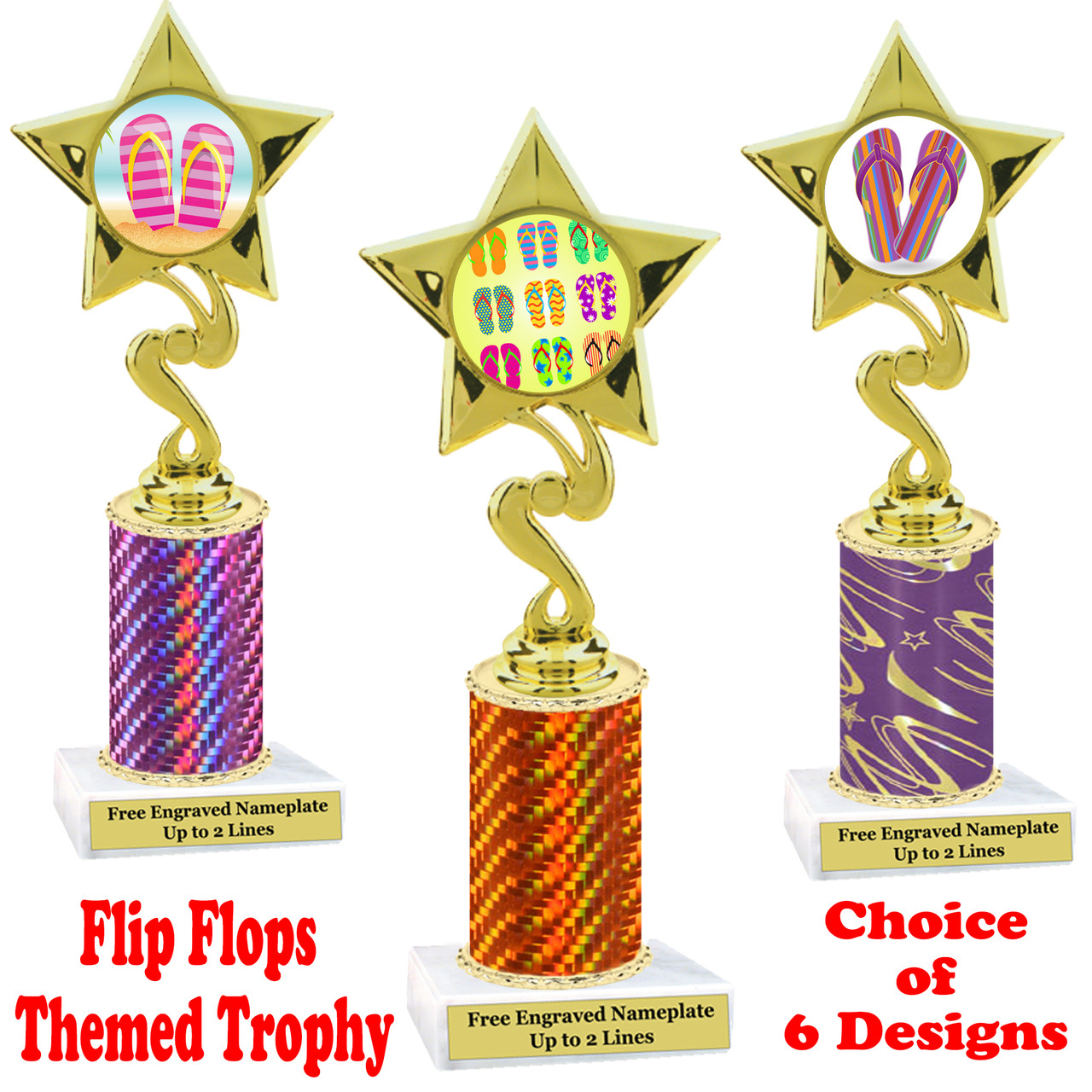 Summer theme trophy