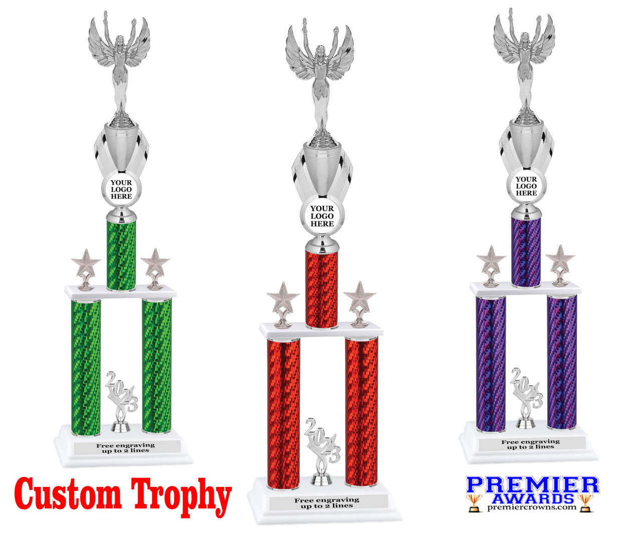 Pageant 2-column trophy