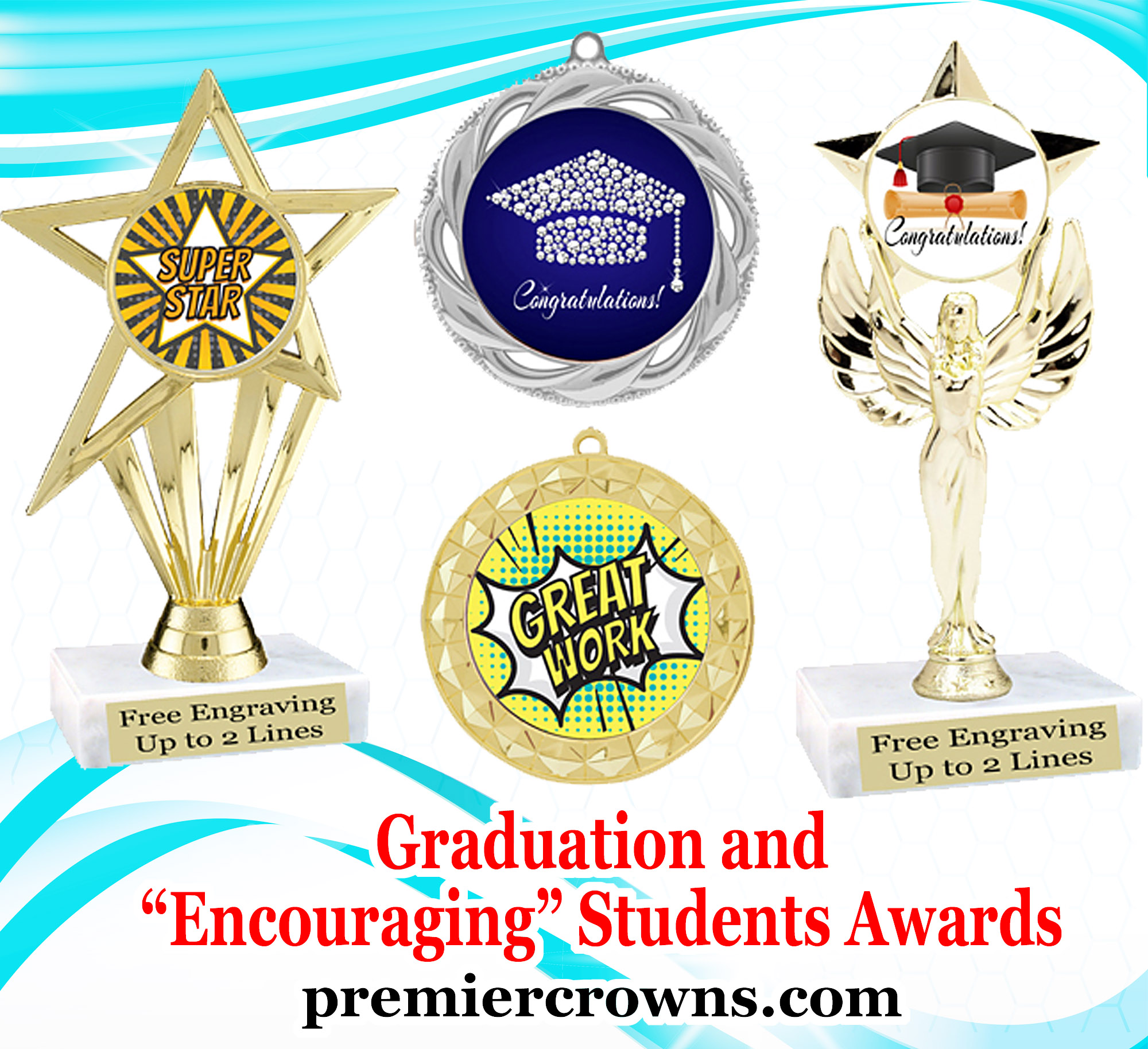 School-Students-Grads Awards - Graduation and Student Awards - Premier ...