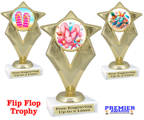 Flip Flop theme trophy