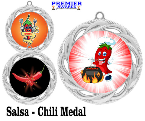 Chili themed medal