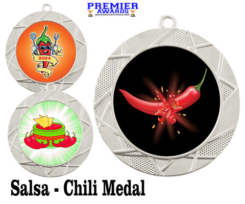 Chili themed medal