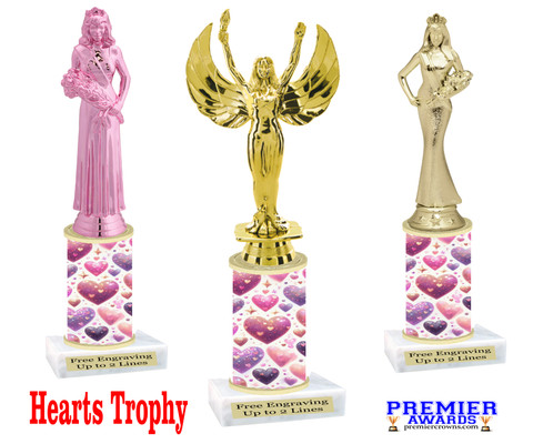 Valentine themed trophy