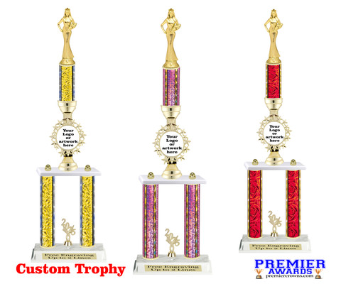 Pageant 2-column trophy