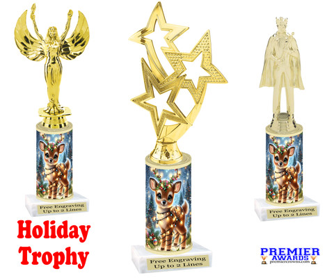 Holiday themed trophy