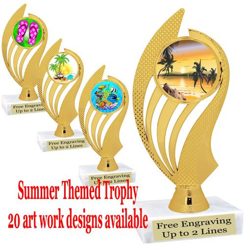 Summer themed trophy
