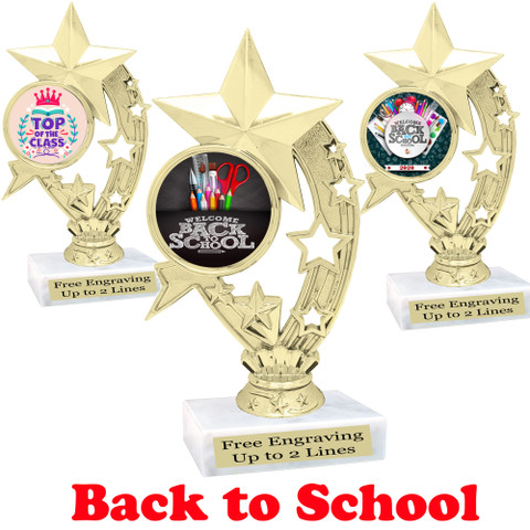 Back to school themed trophy