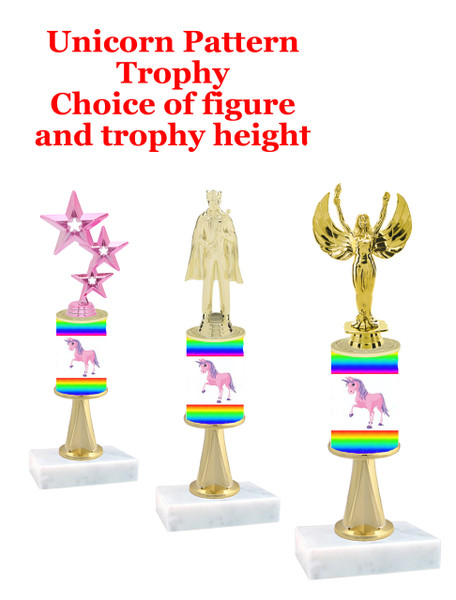 Unicorn pattern Trophy