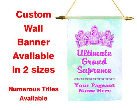 Custom pageant wall banner