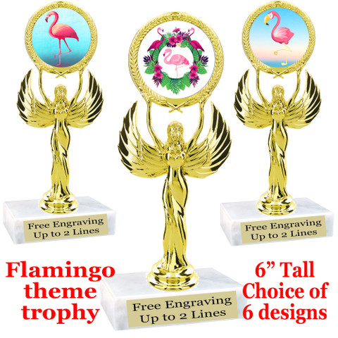 Flamingo Theme Trophy