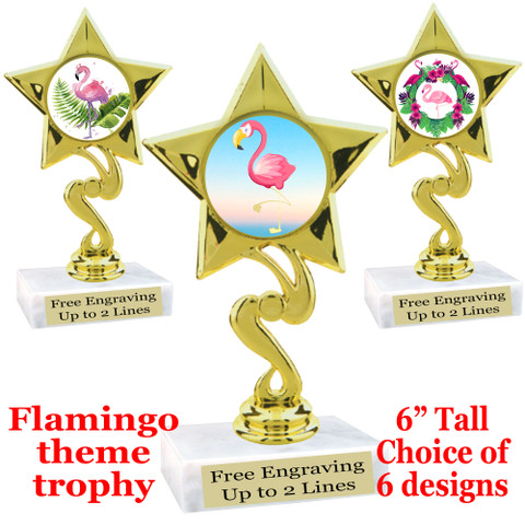 Flamingo Theme Trophy