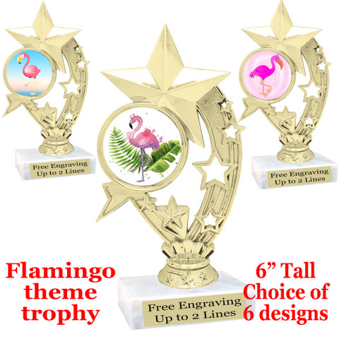 Flamingo Theme Trophy