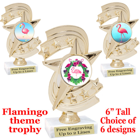 Flamingo Theme Trophy