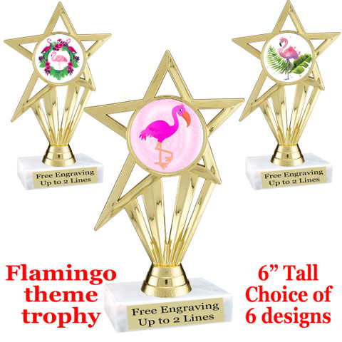 Flamingo Theme Trophy