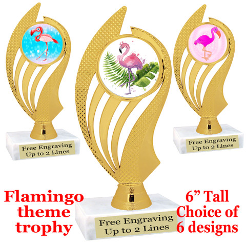 Flamingo Theme Trophy