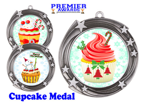 Christmas Cupcake Medal