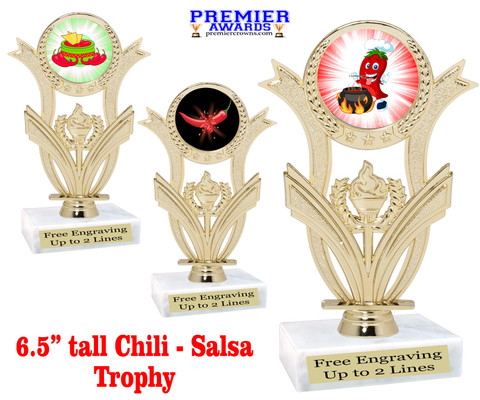Salsa themed trophy