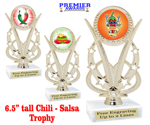 Salsa themed trophy