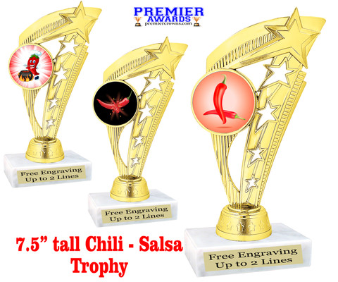 Salsa themed trophy