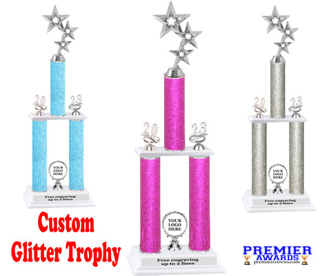 Glitter 2-column trophy
