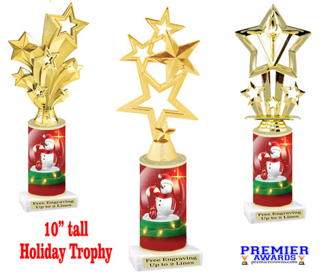 Holiday themed trophy