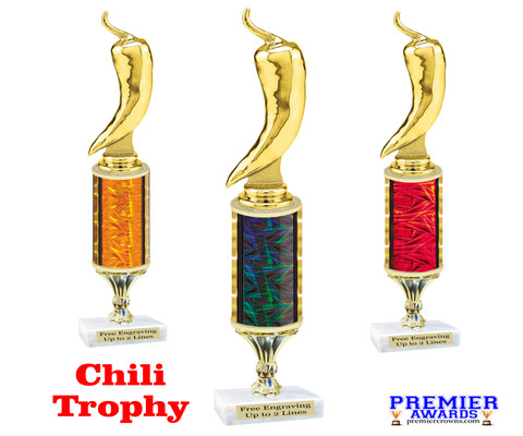 Chili themed trophy